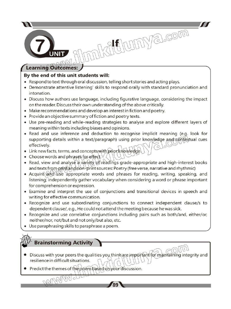 9th English Chapter 7 | PDF