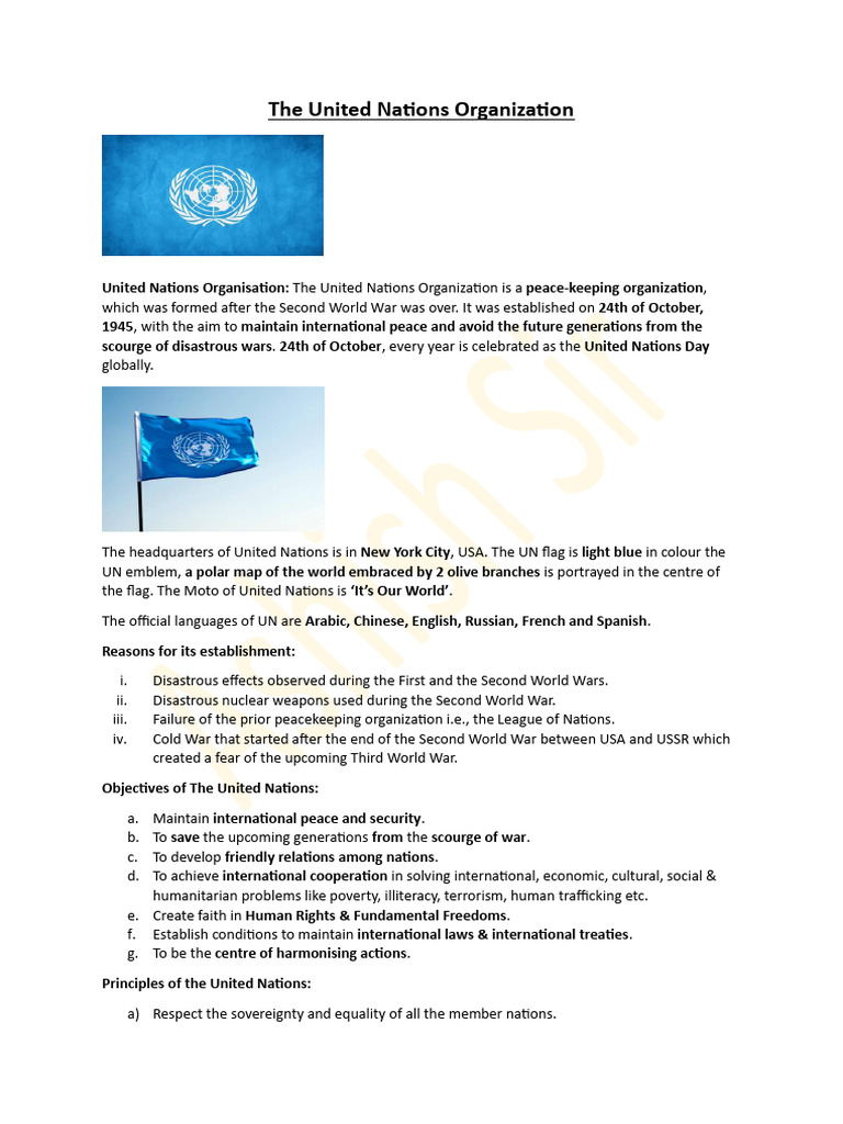 UNO & NAM history civics | PDF | United Nations | International Relations