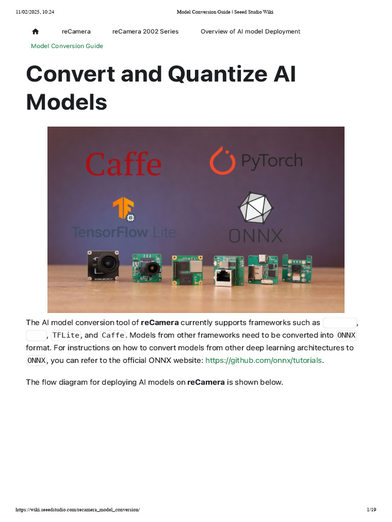 Model Conversion Guide - Seeed Studio Wiki | PDF | Parameter (Computer Programming ...