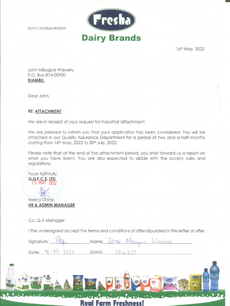 Attachment Letter | PDF