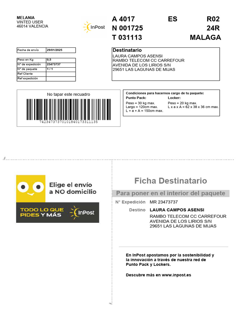 Envíos sostenibles con InPost | PDF