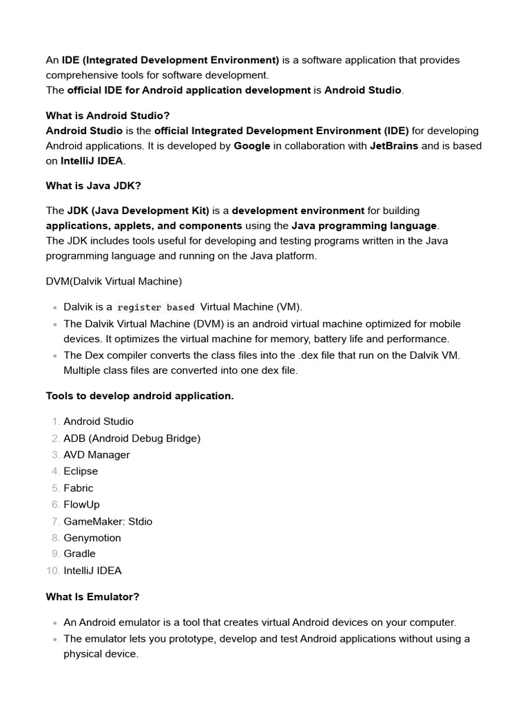 MAD Second Chapter | PDF | Android (Operating System) | Software Engineering