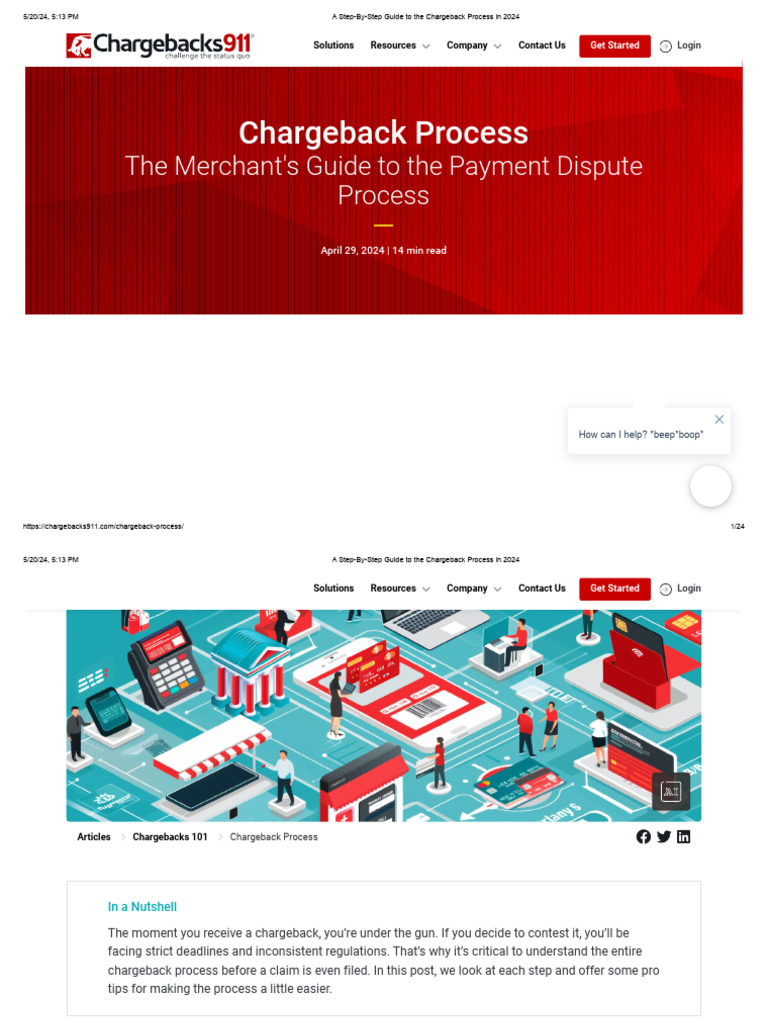 A Step-By-Step Guide to the Chargeback Process in 2024 | PDF | Visa Inc. | Banking Technology