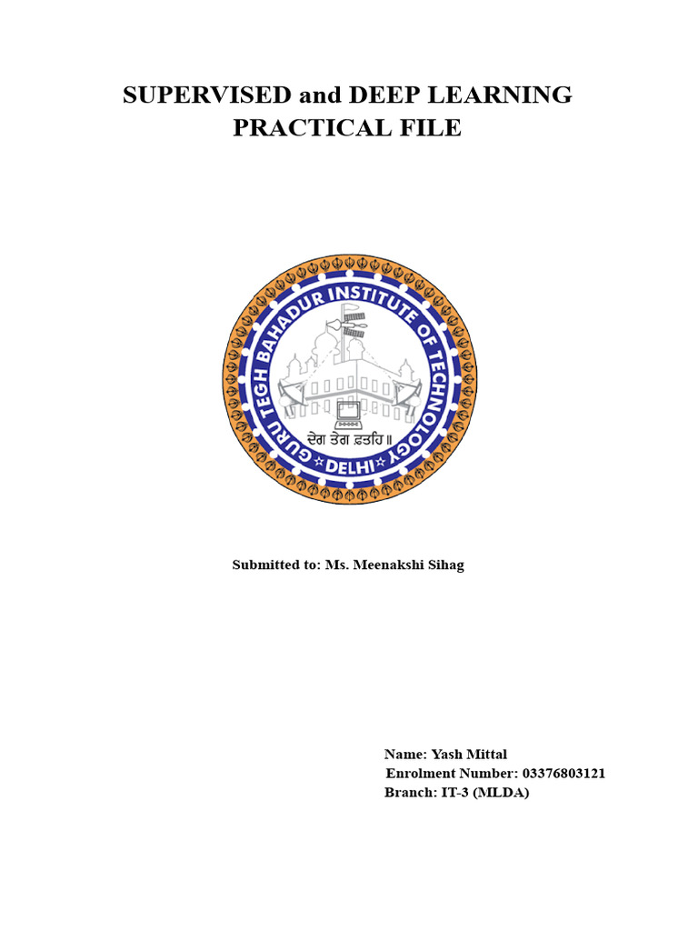 Supervised LEARNING File | PDF | Support Vector Machine | Statistical Classification