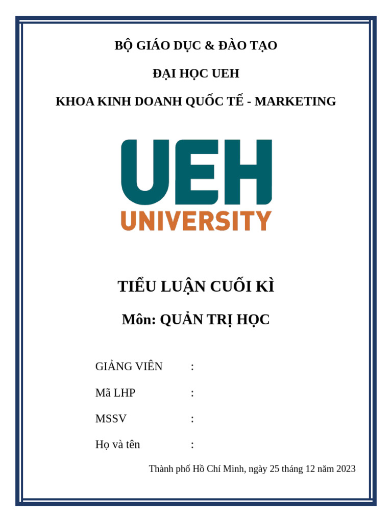 Bài cuối kì QTH | PDF