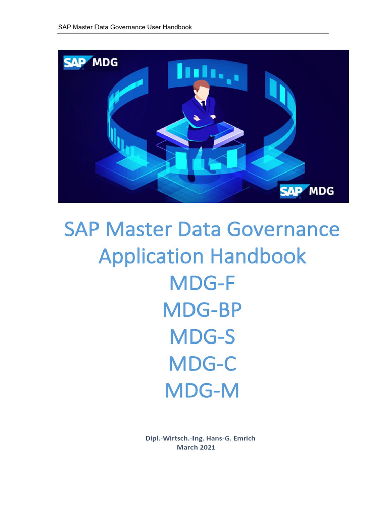 SAP Master Data Governance (MDG) - Overview of The Integration Into The Business Processes (249 ...