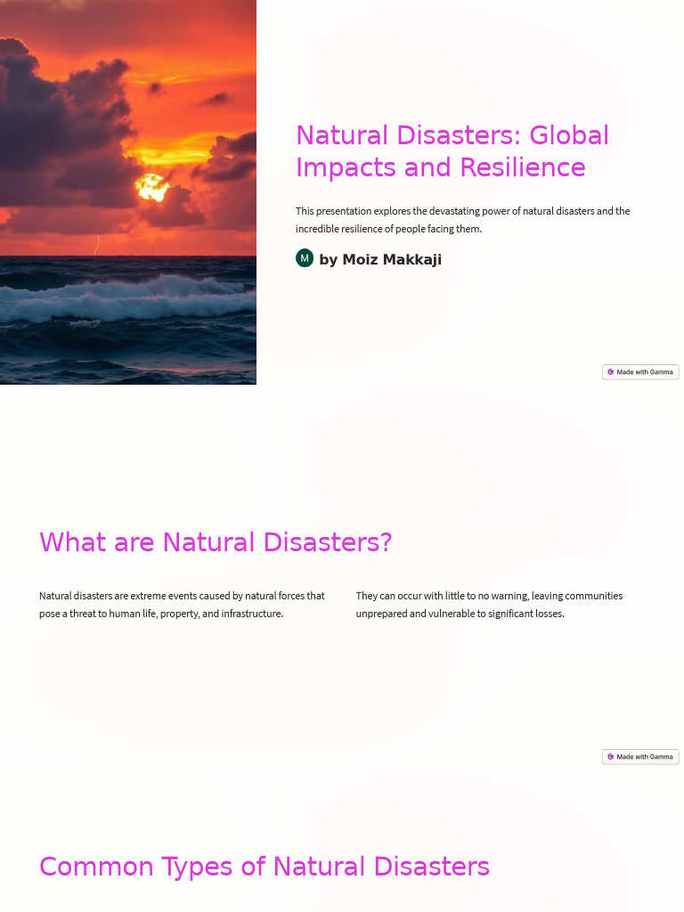 Natural Disasters: Impacts & Resilience | PDF | Natural Disasters | Flood