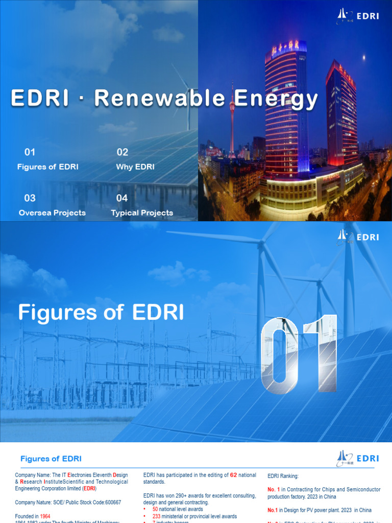 EDRI: Leader in Solar Power Projects | PDF | Solar Power | China