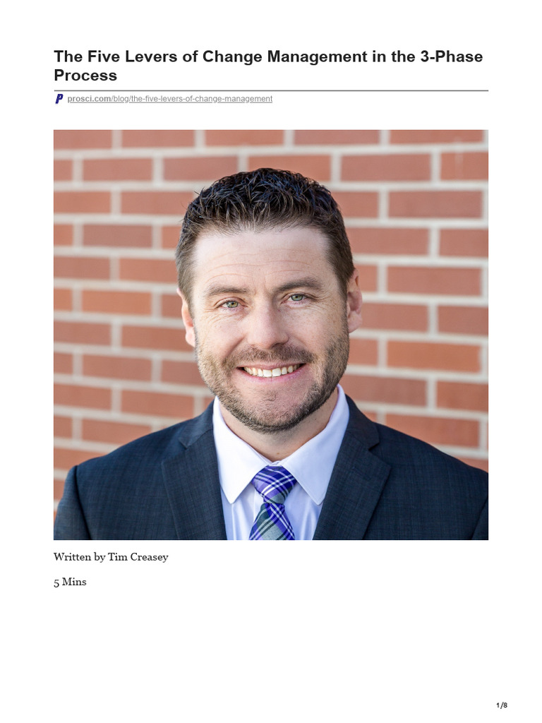 The Five Levers of Change Management in The 3-Phase Process | PDF ...