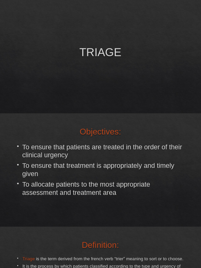 Triage | PDF