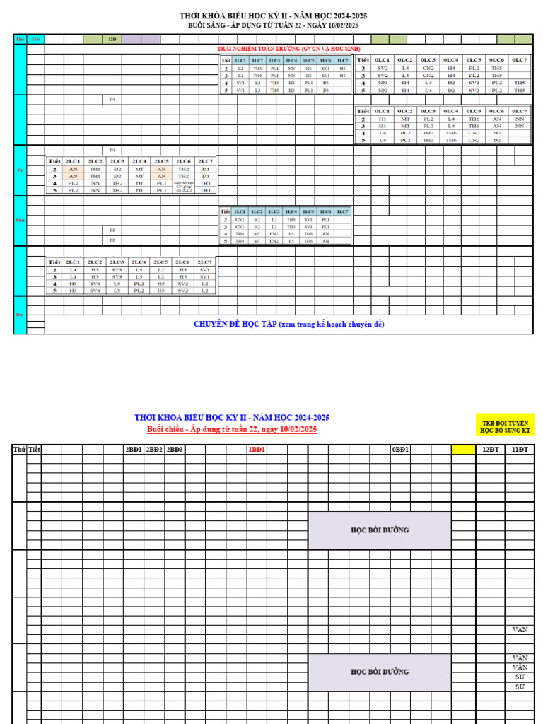 TKB - HK2 - Tuan 22 | PDF