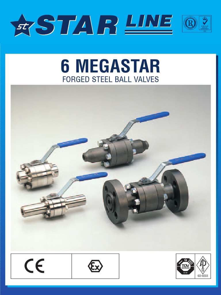 6 Megastar Forged Steel Ball Valves | PDF | Valve | Plumbing