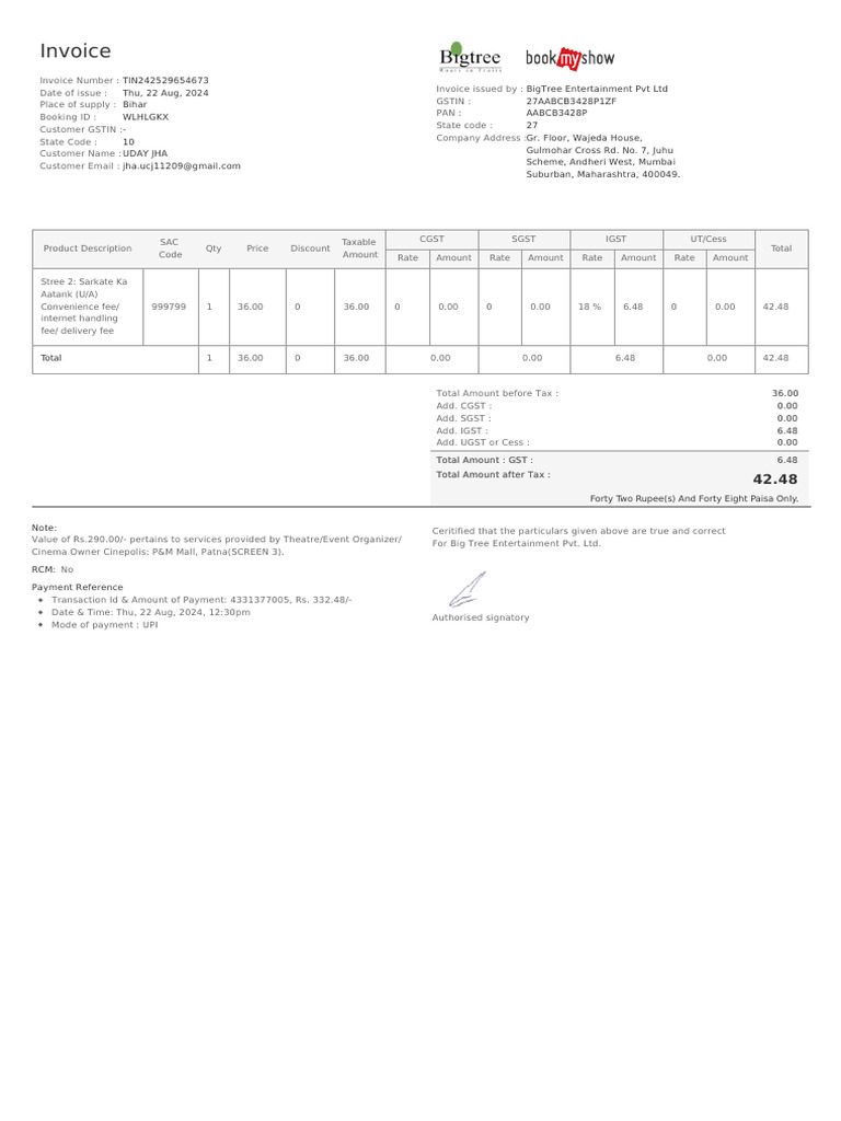 WLHLGKX_GST_Invoice | PDF | Invoice | Taxation