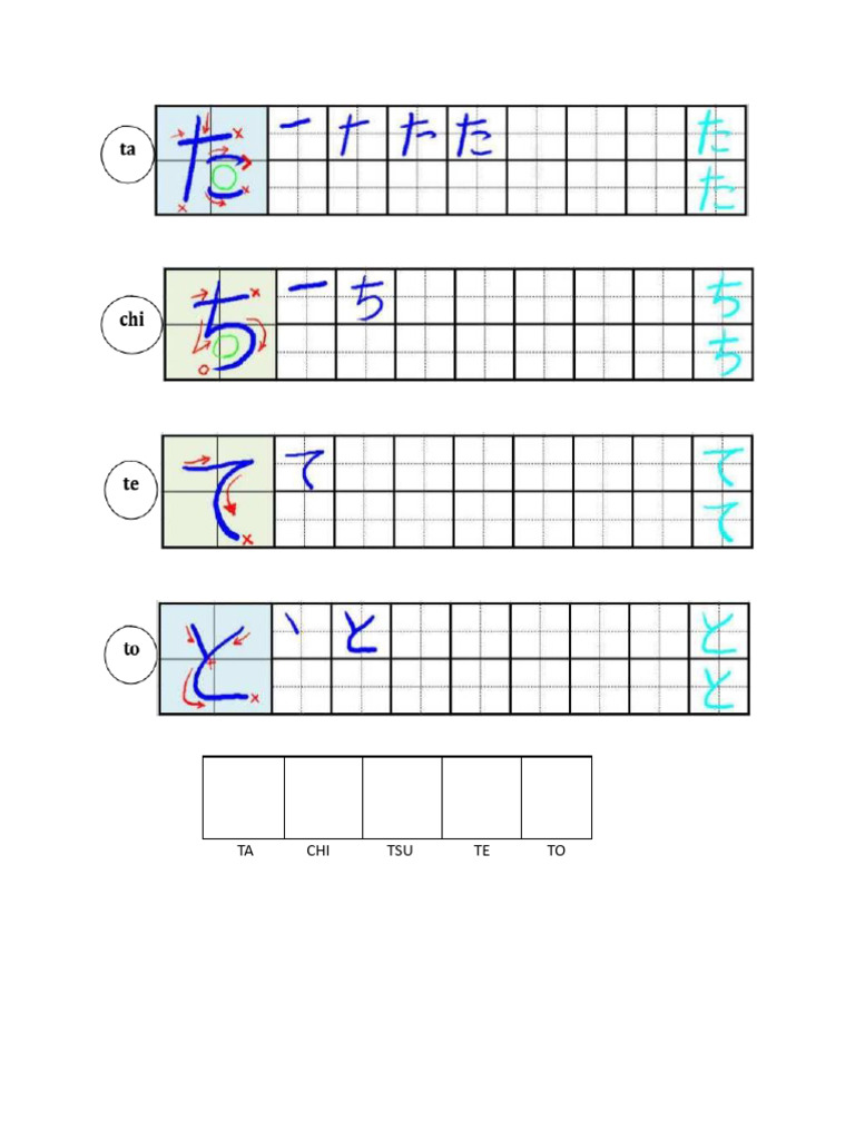 Hiragana-TANAHA | PDF