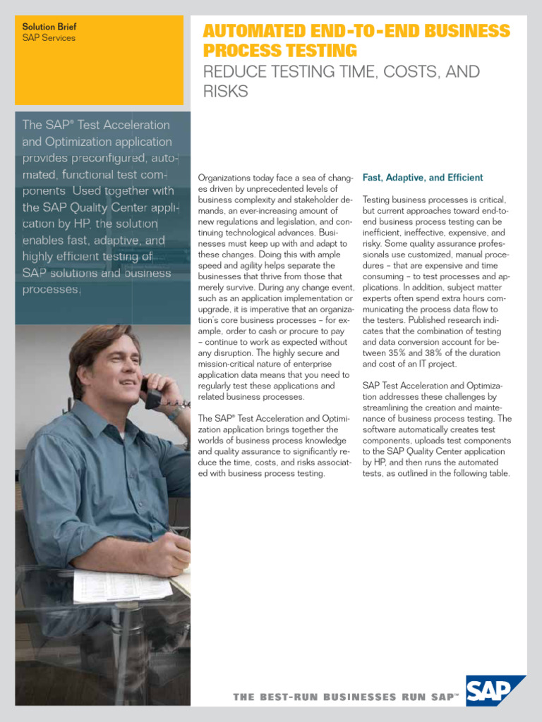 Automated End-To-End Business Process Testing | PDF | Business Process ...