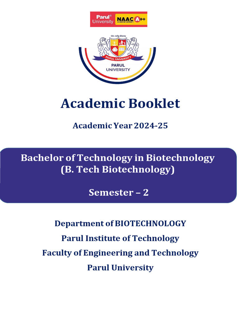 Academic Booklet 2024-2025 - 2nd Semester | PDF | Knowledge | Engineering