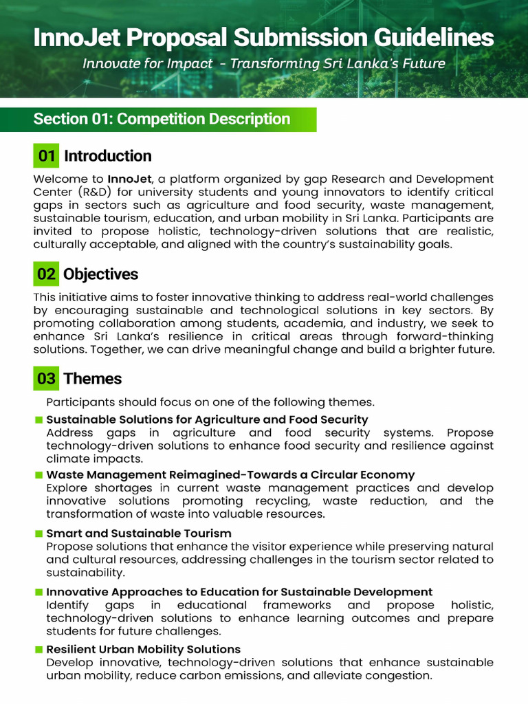 InnoJet Proposal Submission Guidelines (1) (1) | PDF