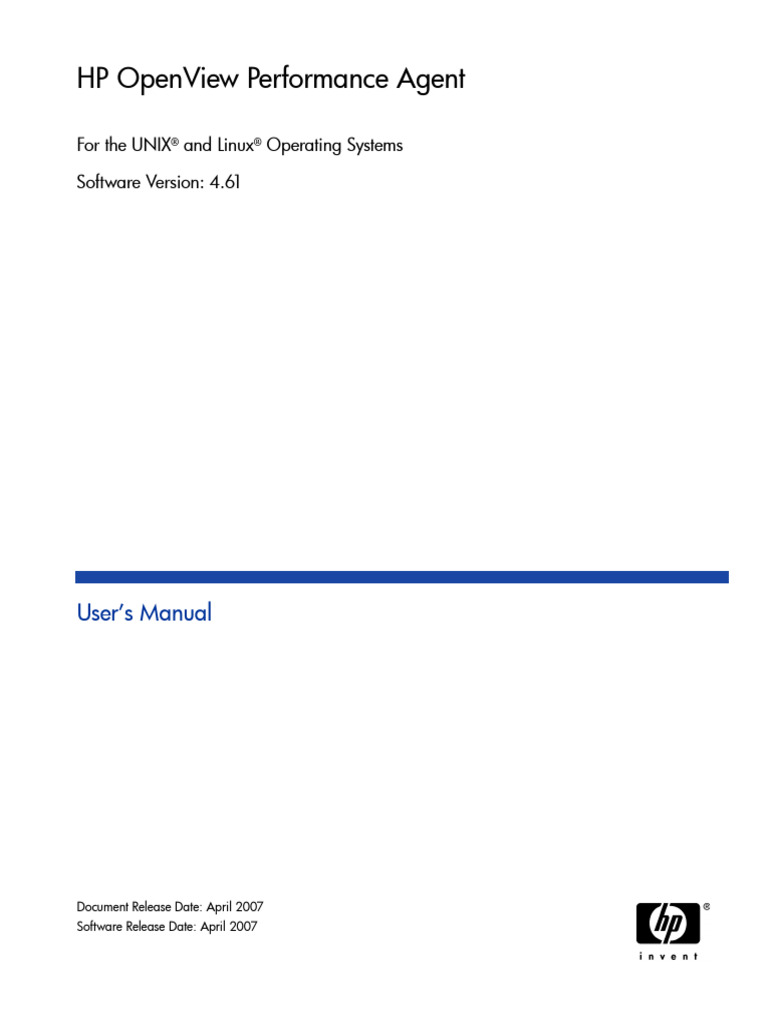 HP Man Ovpa461 Unix User PDF | PDF | Computer File | Software