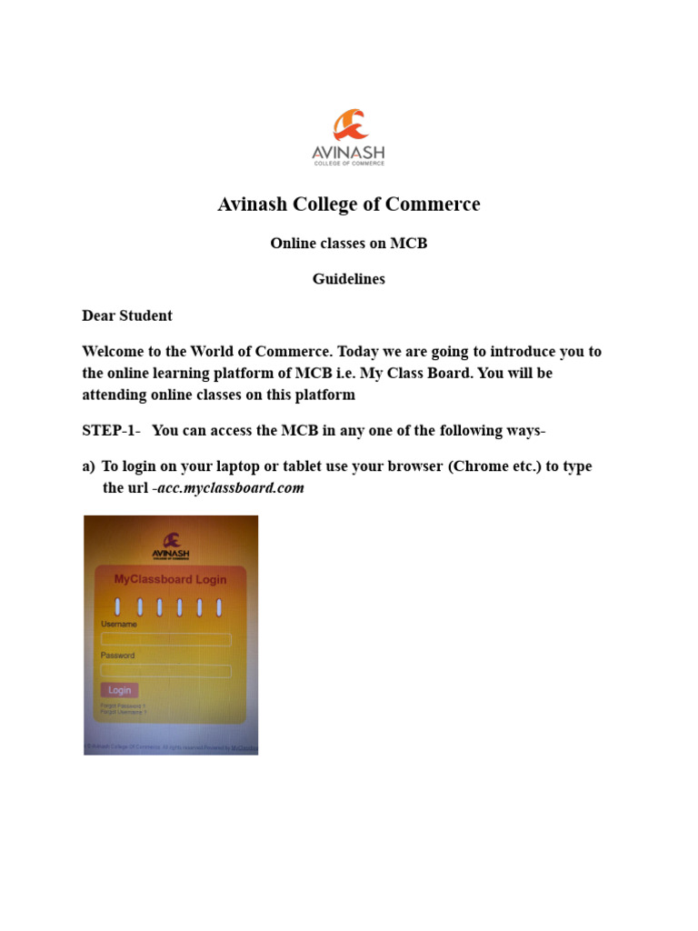 Guideline To Login MCB | PDF