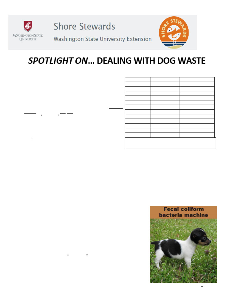Spotlight-on-Dog-Waste | PDF | Compost | Waste
