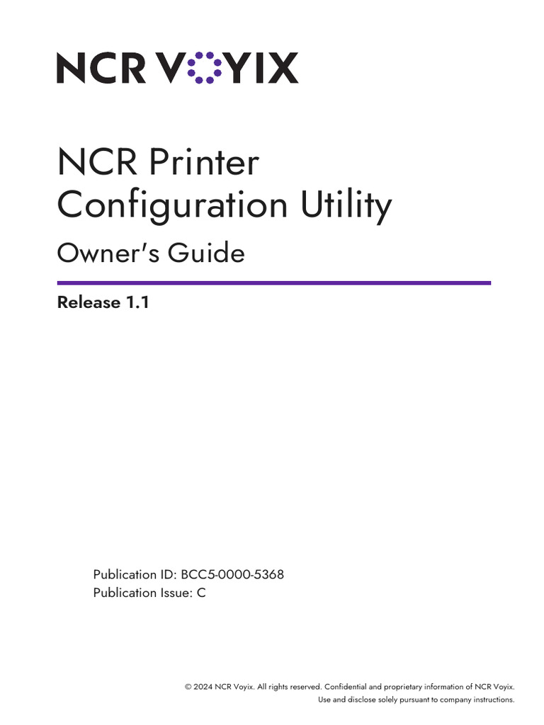 NCR Printer Configuration Utility Guide | PDF | Computer File | Printer ...
