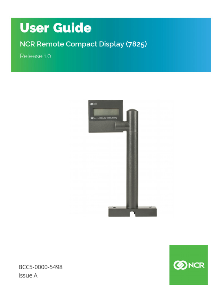NCR Remote Compact Display 7825 | PDF | Hdmi | Software
