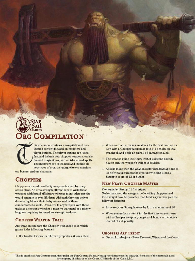 Orc Compilation | PDF | Magician (Fantasy) | Dungeons & Dragons
