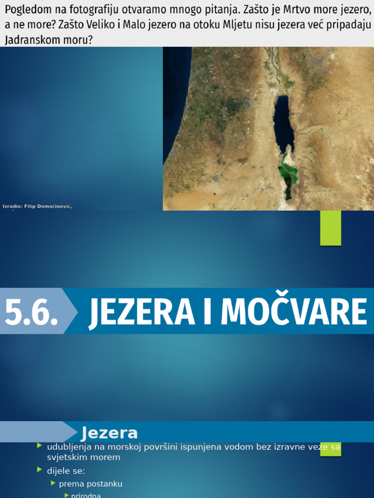 5.6. Jezera I Močvare | PDF