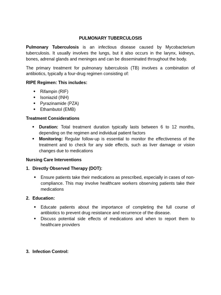 Pulmonary Tuberculosis and NTP-DOTS Program | PDF | Tuberculosis ...