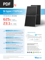Trina 620w Datasheet | PDF | Solar Panel | Photovoltaics
