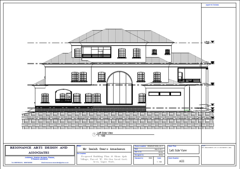 Ama 40 x90 - Sheet - A111 - Left Side View | PDF