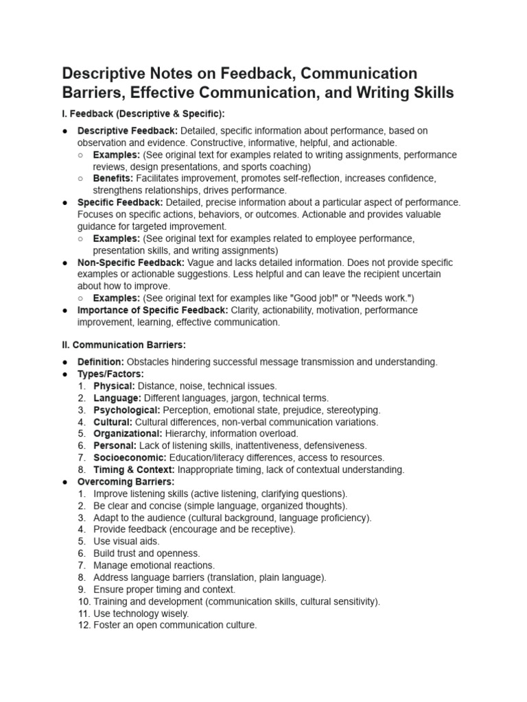 Create Notes of Following Passage - Examples of D - . | PDF ...