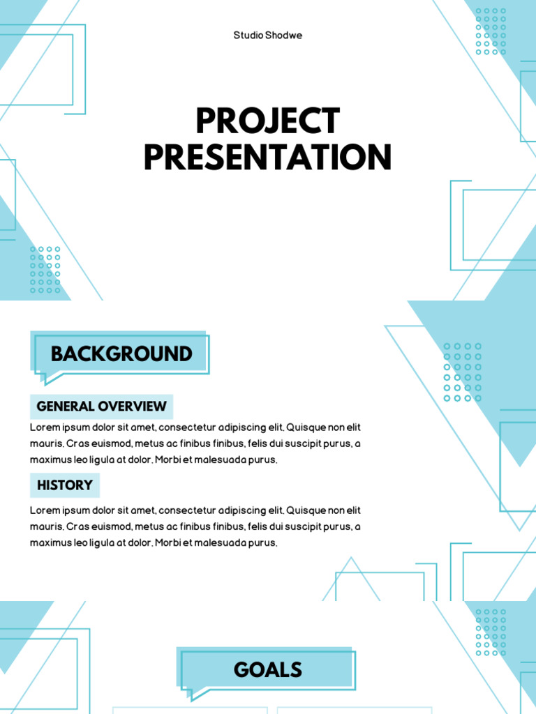Blue and White Minimalist Project Presentation | PDF