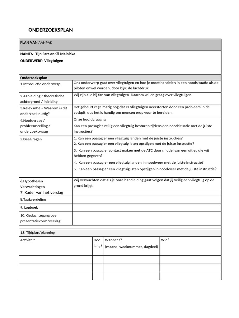 Meesterproef - Onderzoeksplan Opdracht | PDF