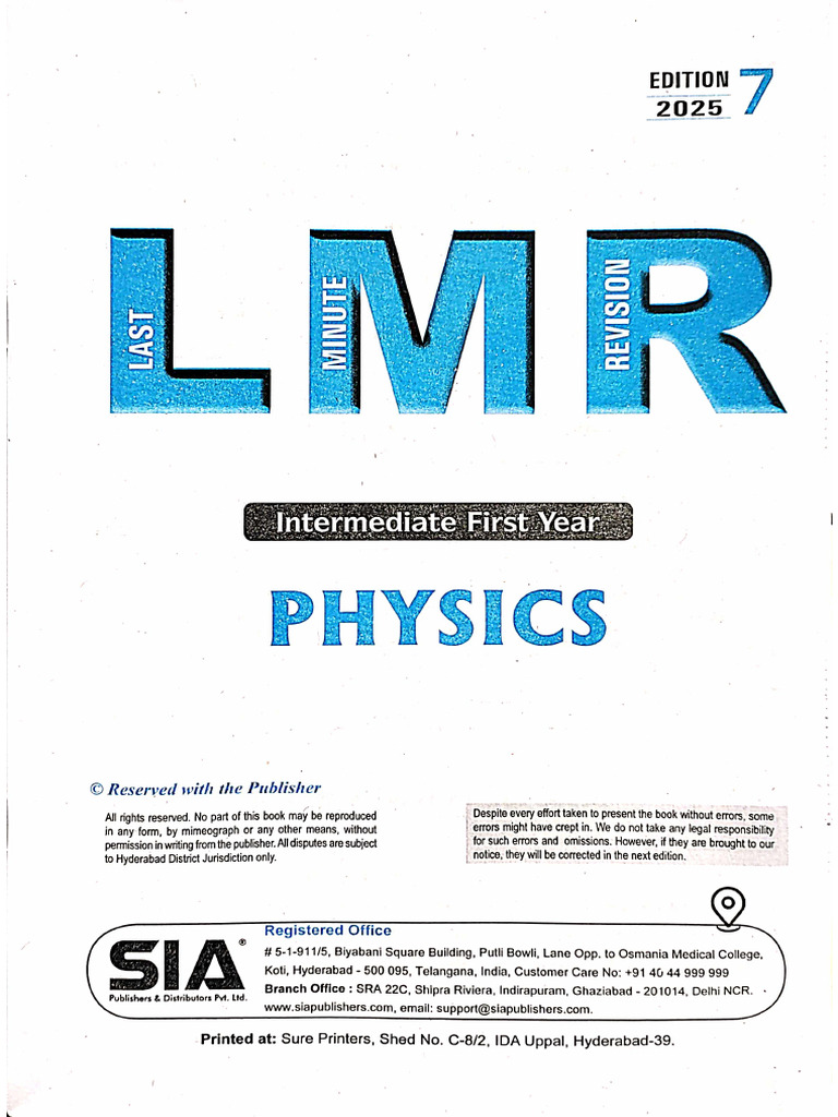 Physics LMR | PDF