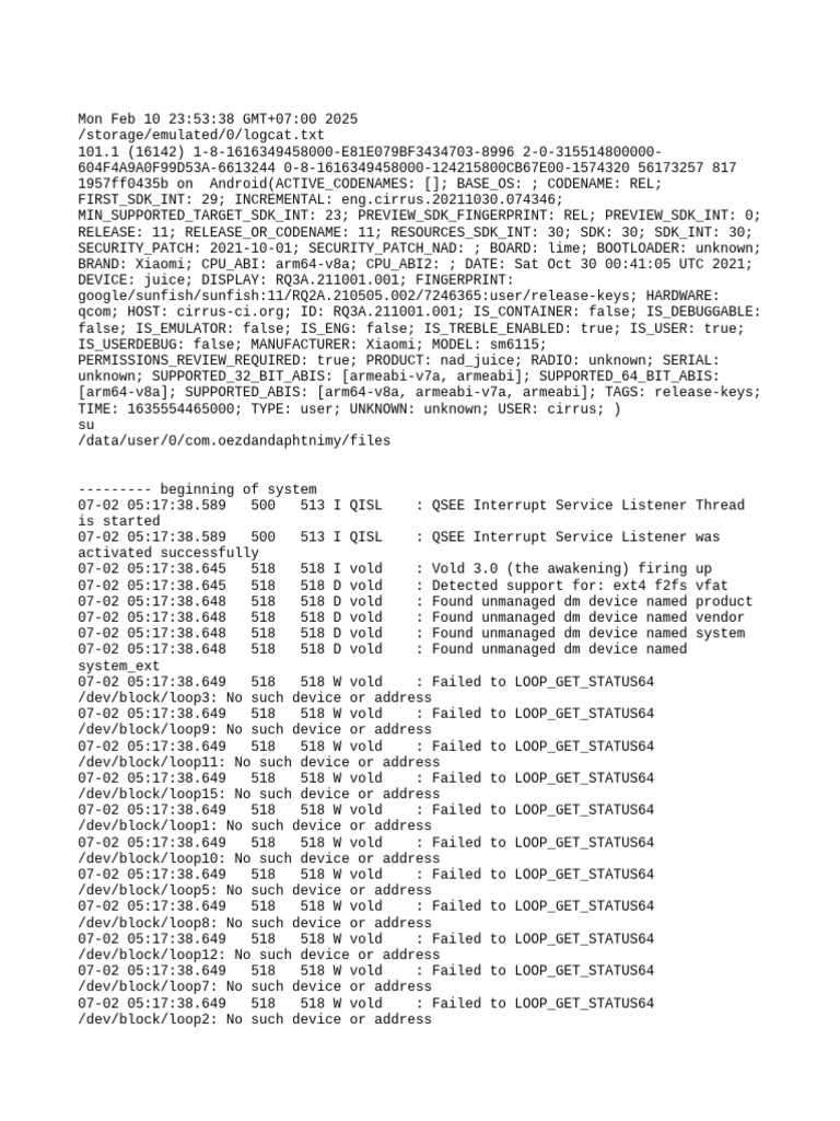 logcat | PDF | Computing | Computer Architecture