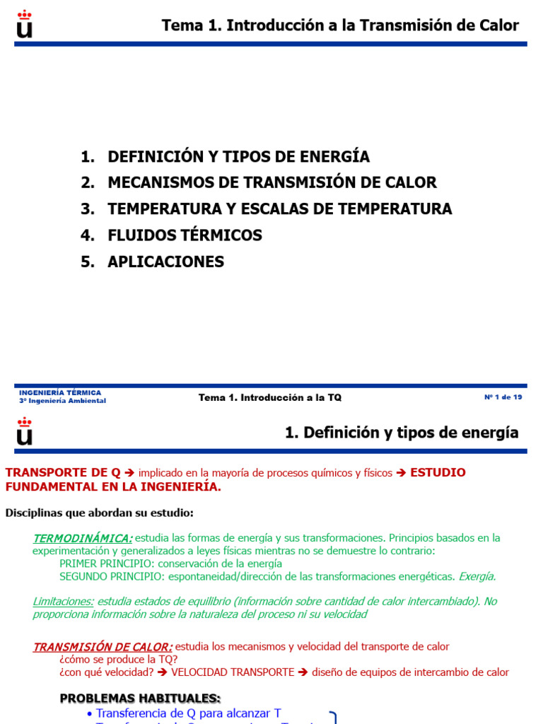 Introducción a la Transmisión de Calor | PDF | Temperatura | Calor