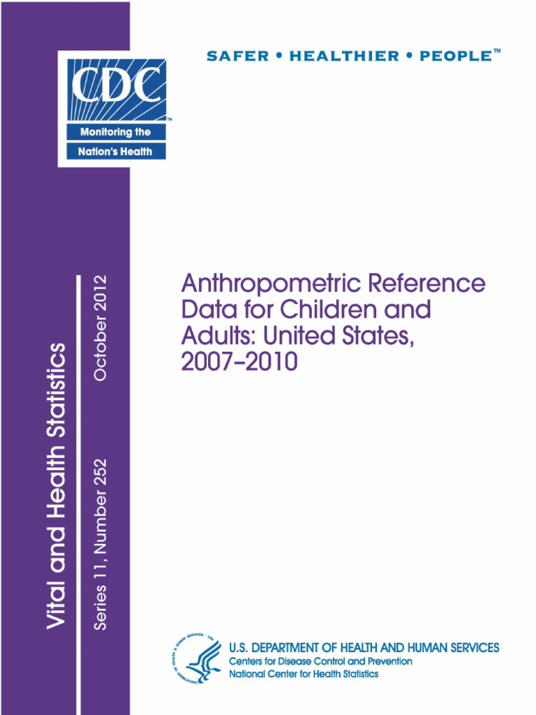 Anthropometric Reference Data For Children and Adults: United States | PDF
