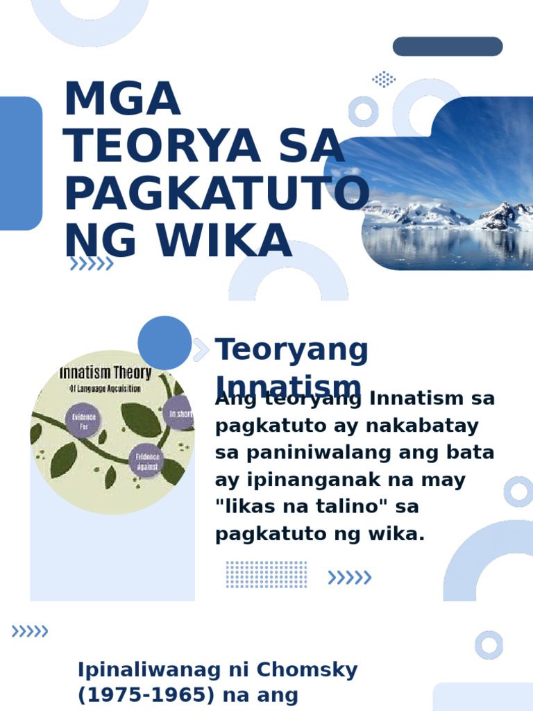 Mga Teorya Sa Pagkatuto NG Wika | PDF
