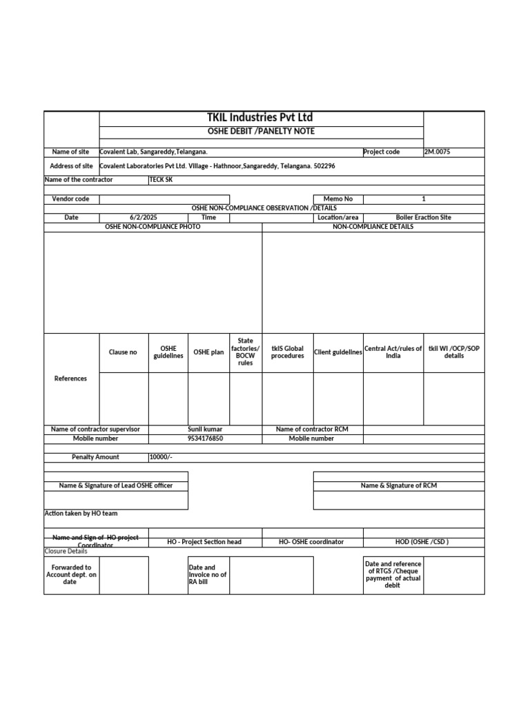 Penalty Note | PDF | Payments | Banking Technology