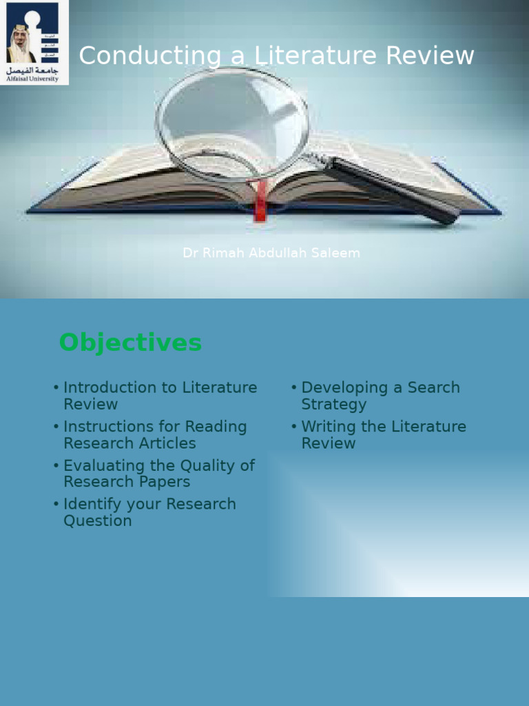 Conducting A Literature Review - REC 503 - Rimah - 2025 | PDF | Literature Review | Science