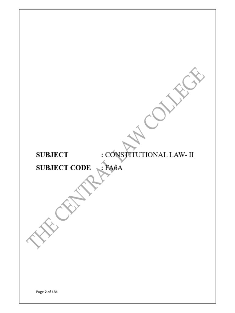 Constitutional Law 2 | PDF | Bill (Law) | Pardon