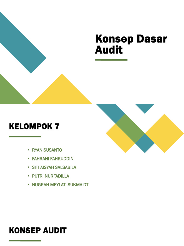 Konsep Dasar Audit | PDF
