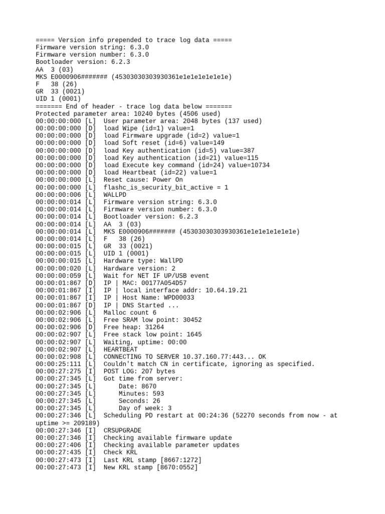 tracelog | PDF | Usb | Booting