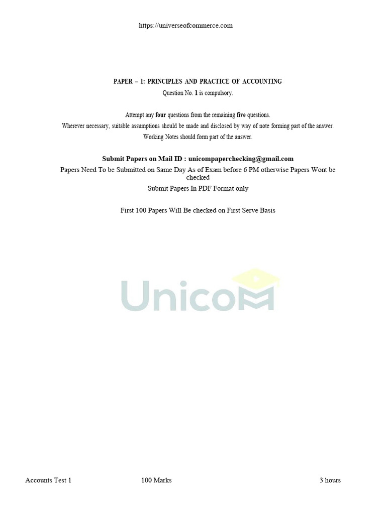 Accounting Principles Test Overview | PDF | Expense | Balance Sheet