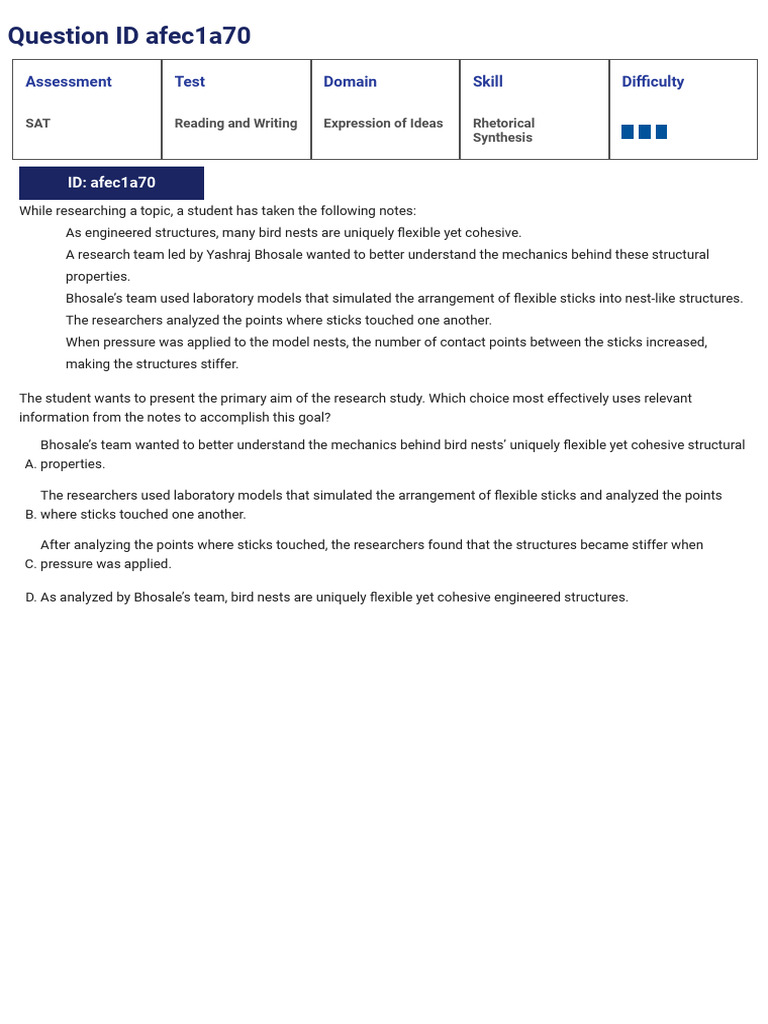 Rhetorical Synthesis (New) | PDF | Lever