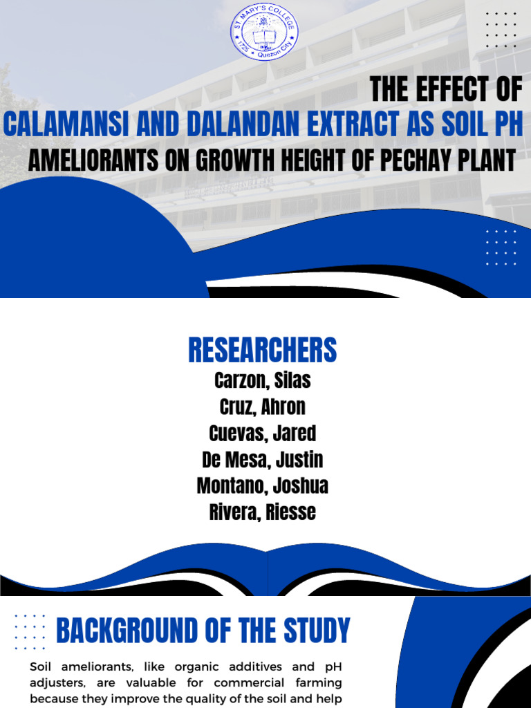 Copy of Copy of Research Colloquium Presentation Template | PDF | Soil ...