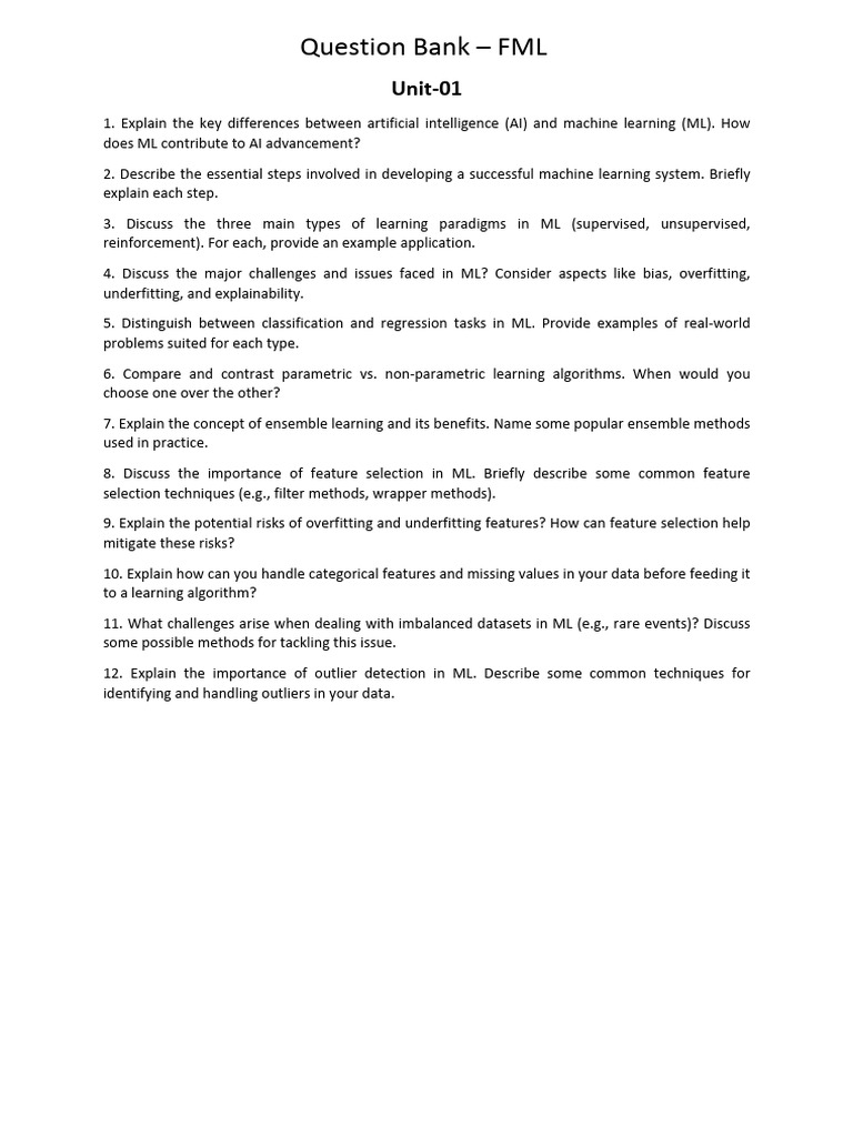 ML Concepts for Students | PDF