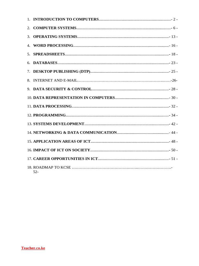 Topical Revision Qns Computer Studies Paper 1 Teacher.co .Ke | PDF ... Topical Revision Qns Computer Studies Paper 1 Teacher.co .Ke | PDF ...
