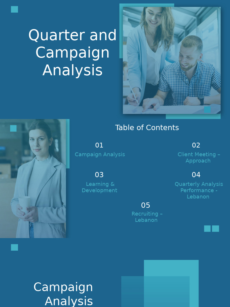 Quarter & Campaign Analysis | PDF | Sales | Marketing